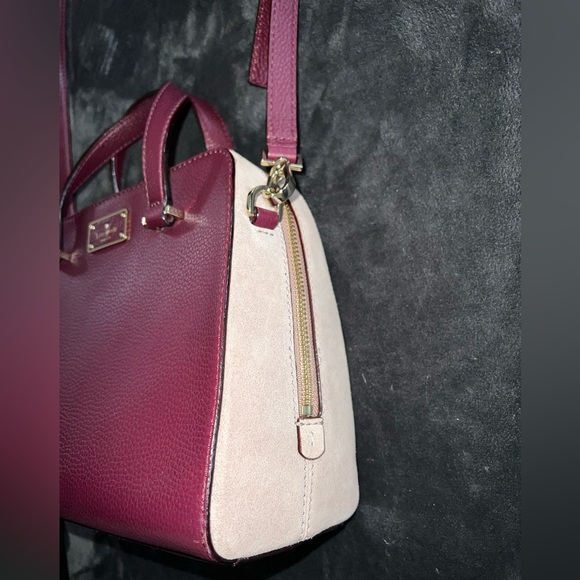 kate spade | Bags | Kate Spade Two Tone Colorblock Suede Siding ...